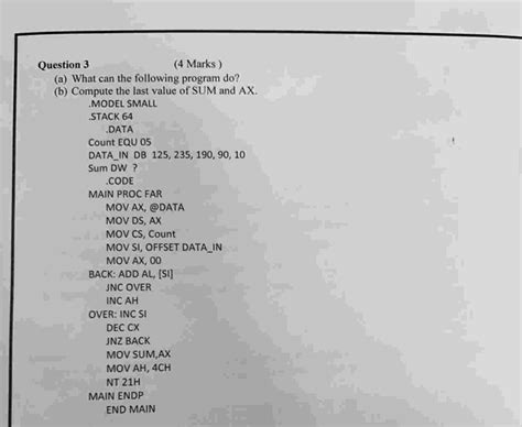 solved question 3 4 ﻿marks a ﻿what can the following