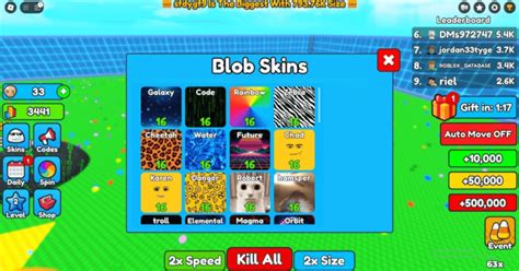 Eat Blobs Simulator Script Roblox Database
