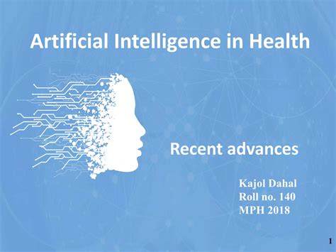 Artificial Intelligence In Health Pptx