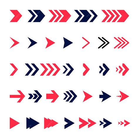 Premium Vector Set Arrow Icons Vector Pointers Icons For Web