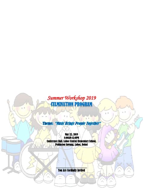 Event Program Cover Pdf