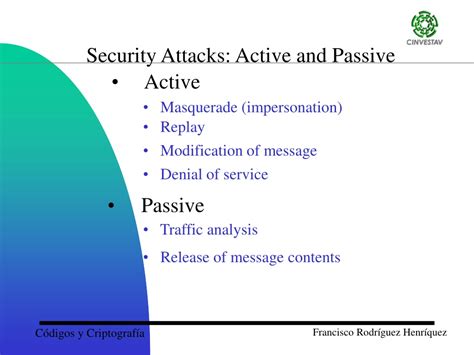 Ppt Security Attacks Active And Passive Powerpoint Presentation Free Download Id9597198