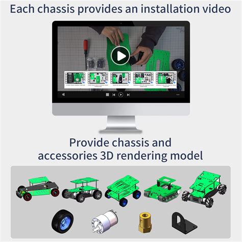 Yahboom Python 2wd Rc Toy Car Chassis Diy Platform Australia Ubuy