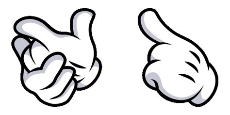 Mickey Mouse Hand Gun Animated Cursor Sweezy Custom Cursors