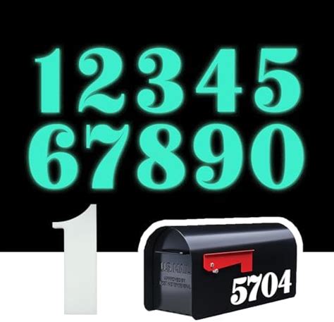 Mailbox Numbers For Outside 3d Printing Glow In The Dark Individual Number Signs For