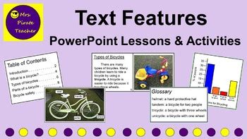 Text Features PowerPoint Lessons And Activities By Mrs Pirate Teacher