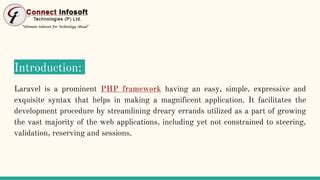 What Makes The Laravel Framework Outstanding Connect Infosoft PPT