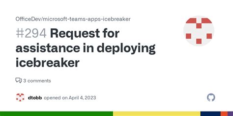 Request For Assistance In Deploying Icebreaker · Issue 294 · Officedev
