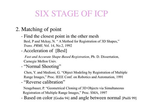 Ppt A Modified Icp Algorithm For Automatic Registration Of Range Data