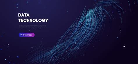 Big Data Analytics Black Technology Background Vector Image
