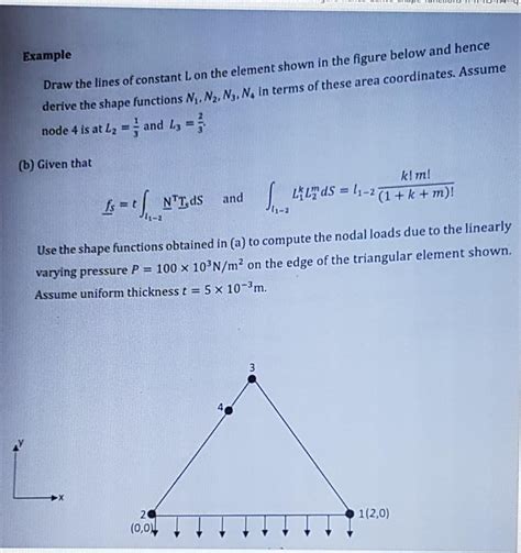 solved example draw the lines of constant l on the element