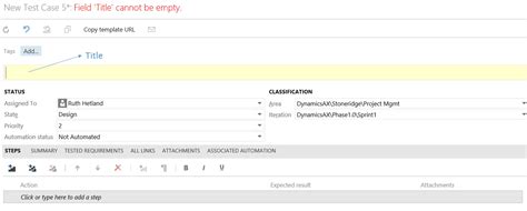 Using Team Foundation Server To Manage Erp Implementation Testing Stoneridge Software