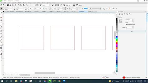 Corel Draw Tips And Tricks Transform Docker Position Part 2 Youtube