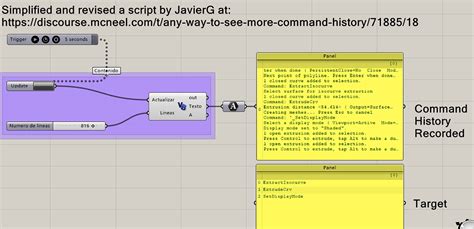 Grasshopper Record The Rhino Commands Being Used Grasshopper Mcneel