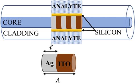 Schematic Of The Fiber Based Spr Sensor With Metallic Grating