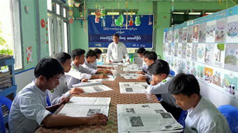 အမ်းမြို့နယ် လူထုအခြေပြုဗဟိုဌာန Community Centre ခန်းမတွင် ပညာလိုလား ကြိုးစားကြပါစို့ ခေါင်းစဉ