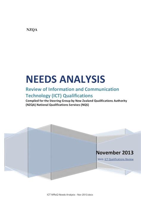 Pdf Needs Analysis Nzqa Dokumentips