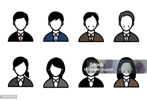 청녀 청년 중년 남성 중년 여성 등 다양한 연령대의 사람들을 위한 아이콘 세트 남자 사업가에 대한 스톡 벡터 아트 및 기타 이미지 남자 사업가 단체 사람들 Istock