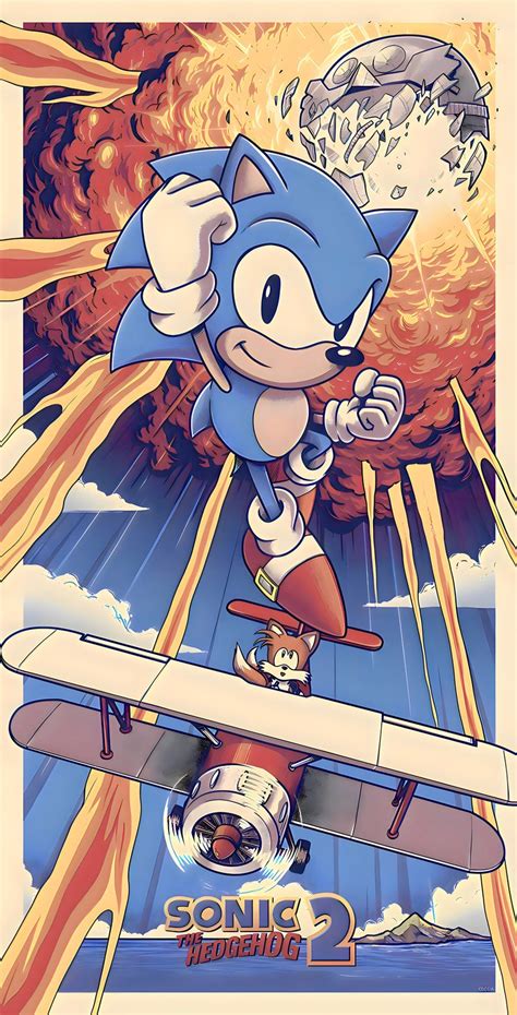 Sonic The Hedgehog Digital Download Poster Para Decoración De
