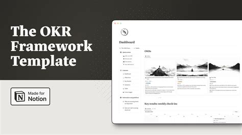 Okr Framework For 15 By Joel Productivity Notion Template