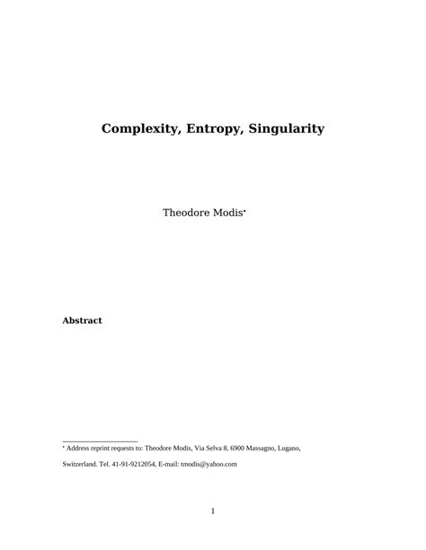 pdf links between entropy complexity and the technological singularity