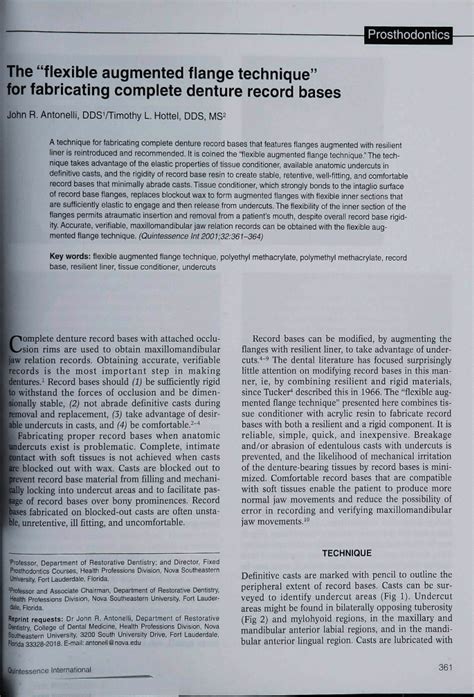 Pdf The Flexible Augmented Flange Technique For Fabricating