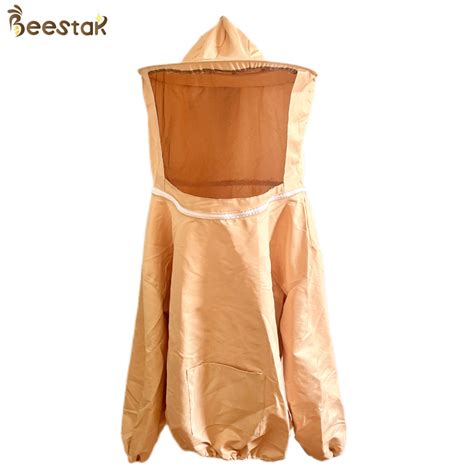Apricot Color Thicker Bee Jacket Beekeeping Jacket Free Size For Beekeepers
