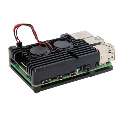 raspberry pi 4 armor case with dual fan cooling case for raspberry pi