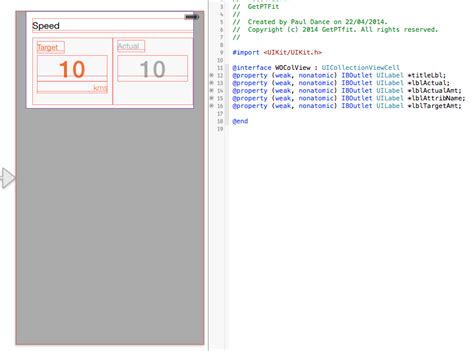 Ios Uicollectionview Connect To Custom Cell Stack Overflow