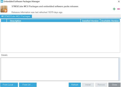 Software Packs All Option Missing For Stm32cube