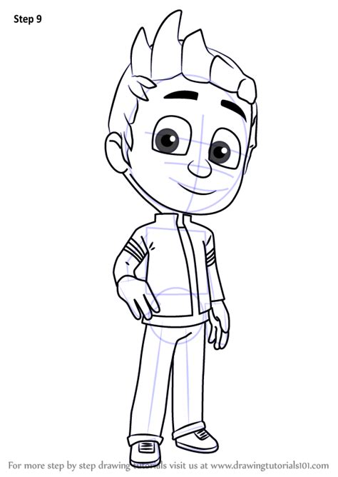 How To Draw Connor From Pj Masks Pj Masks Step By Step