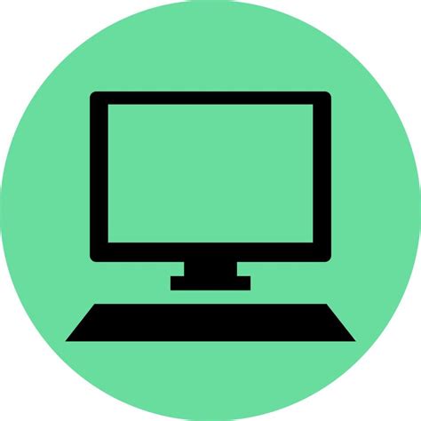 Black Computer Illustration Vector On White Background Vector Art At Vecteezy