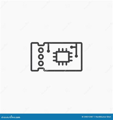 Pcb Icon Vector Stock Vector Illustration Of Symbol 348312487