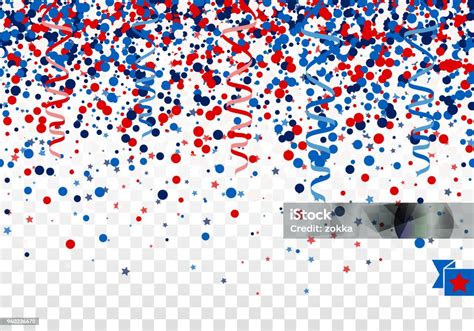 미국 원활한 축제 디자인 배경 컨셉 분산형 동그라미 별 뱀 국가 미국 색상빨강 흰색 파란색 격리 4에 대한 스톡 벡터 아트 및 기타 이미지 Istock