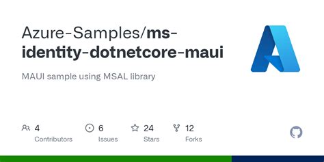 Github Azure Samples Ms Identity Dotnetcore Maui Maui Sample Using Msal Library