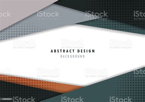 원 최소 하프톤 디자인 템플릿이 있는 추상 기술 템플릿 디자인 커버 케이스 디자인 배경의 겹침 일러스트 벡터 개념에 대한 스톡 벡터 아트 및 기타 이미지 Istock