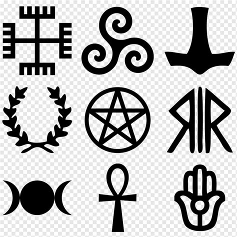 Paganismo moderno pagano símbolo wicca, religión, diverso, blanco ...