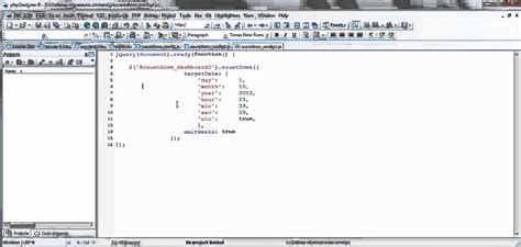 Таймер обратного отсчета на Javascript Youtube