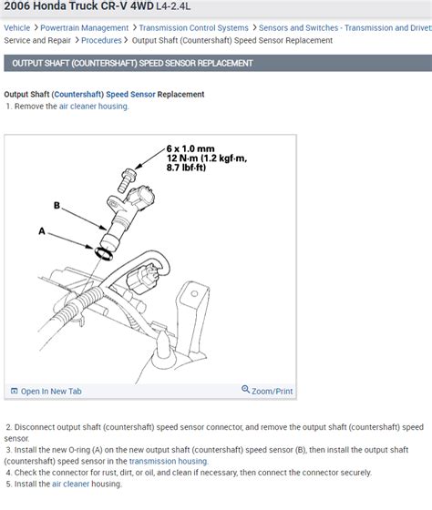 Where Is The Transmission Output Speed Sensor Located