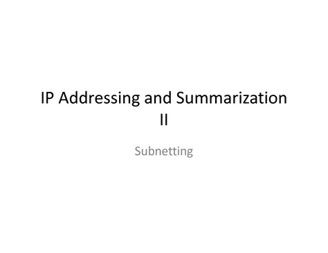 SOLUTION Ip Addressing Studypool