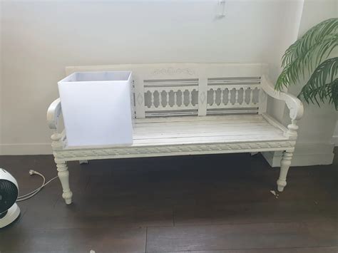 화이트 벤치 의자 당근 중고거래