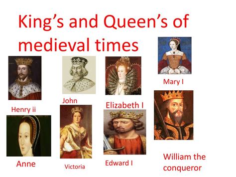 Ppt Kings And Queens Of Medieval Times Powerpoint Presentation Id