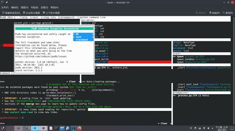 Debug Gentoo Emerge With Pudb Error · Issue 454 · Inducer Pudb · Github