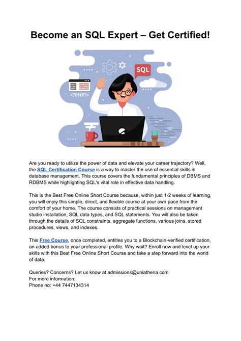 Ppt Become An Sql Expert Get Certified Powerpoint Presentation Free Download Id 13851955