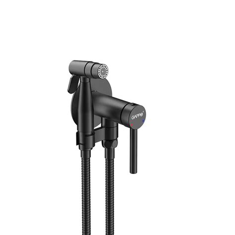 Гігієнічний душ з вбудованим монтажем Gappo G7206 6 чорний фото