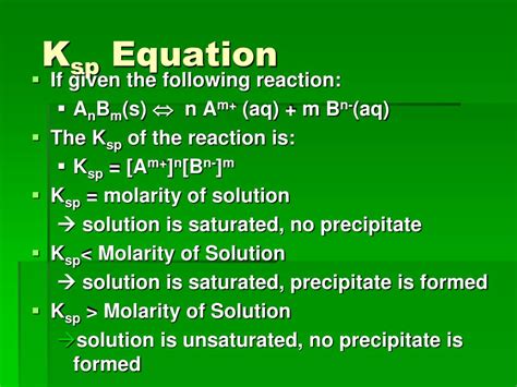 PPT Determination Of The Equilibrium Constant K Sp For A Chemical Reaction PowerPoint