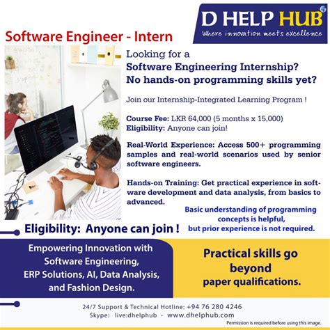 D Help Hub Private Limited On Linkedin Looking For A Software Engineering Internship No Hands