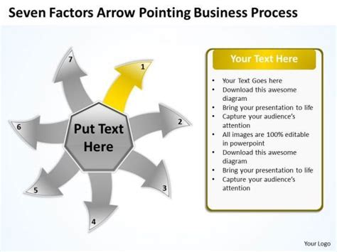 Arrow Pointing World Business PowerPoint Templates Process Radial Diagram Slide