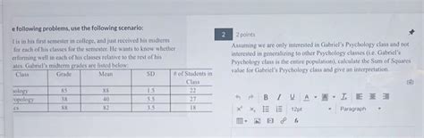 Solved For The Following Problems Use The Following