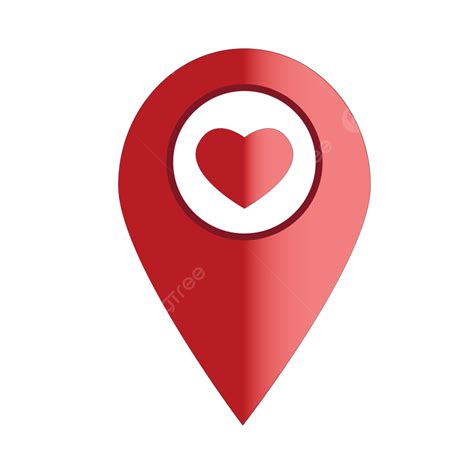 Map Pointer Clipart Transparent Background Map Pointer With Heart Icon